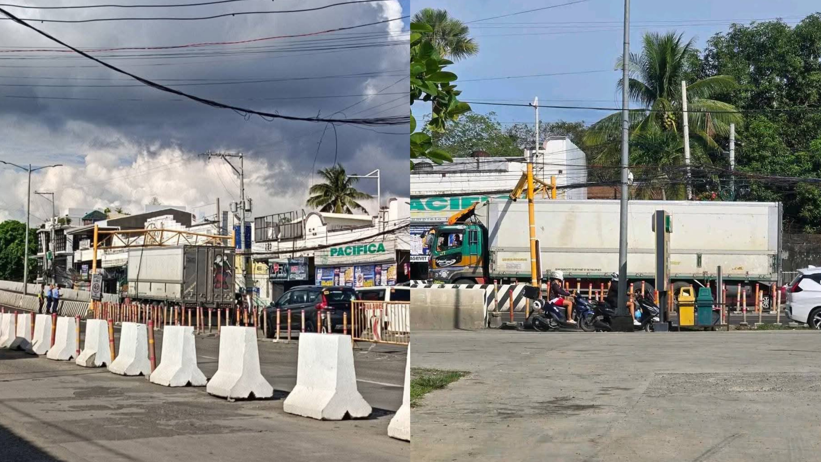 Truck hits vertical barrier of Ungka flyover - Iloilo Metropolitan Times