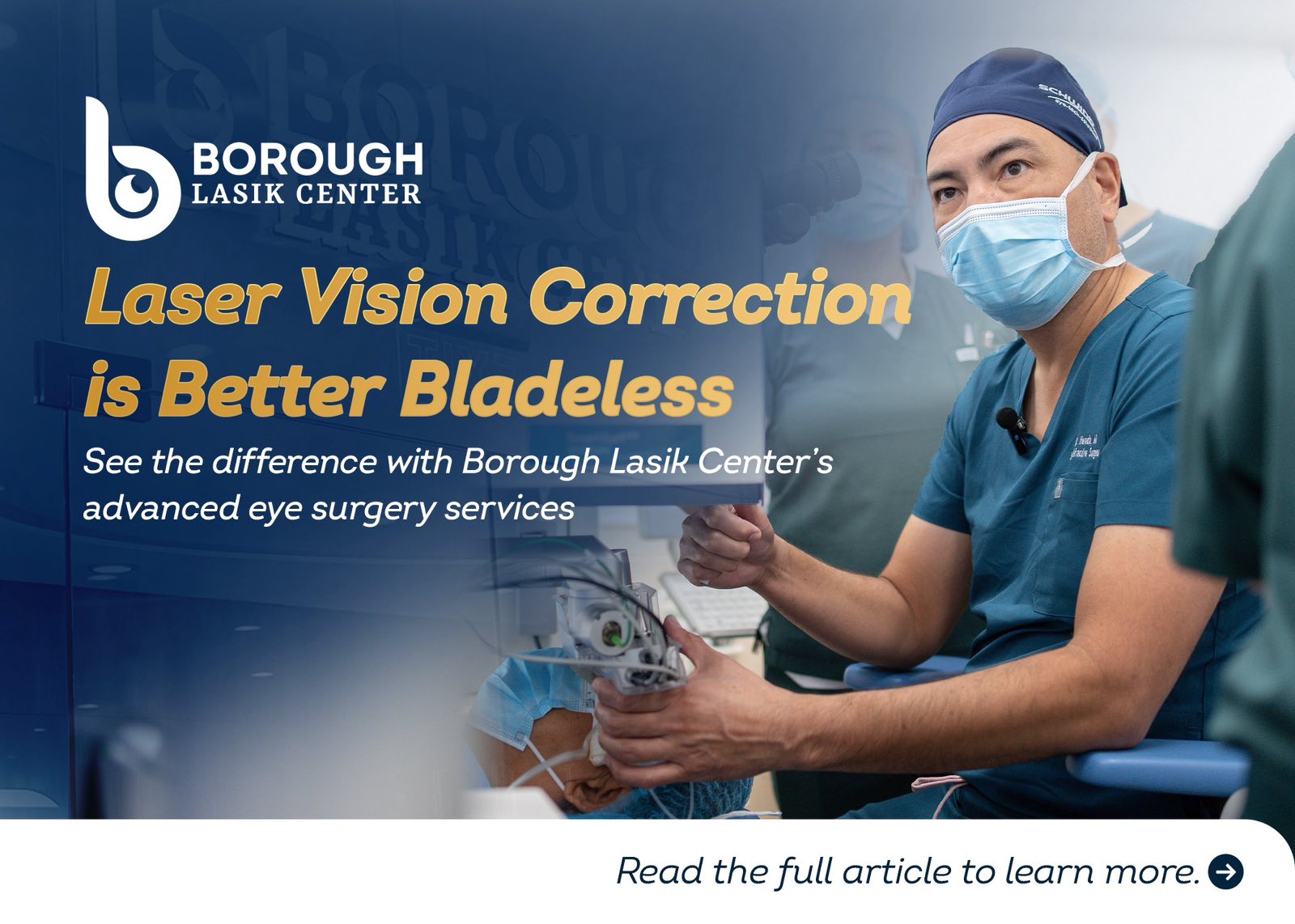 Borough Lasik Center leads in bladeless laser vision correction in ...